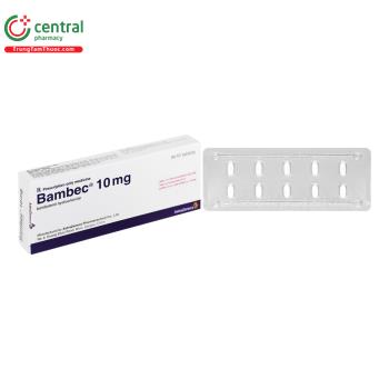 Thuốc Bambec 10mg AstraZeneca 30 viên chỉ định điều trị hen phế quản