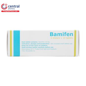 [CHÍNH HÃNG] Thuốc Bamifen 10mg điều trị tình trạng co cứng cơ