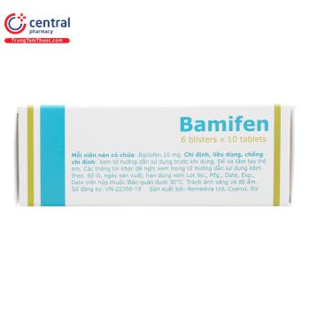 [CHÍNH HÃNG] Thuốc Bamifen 10mg điều trị tình trạng co cứng cơ