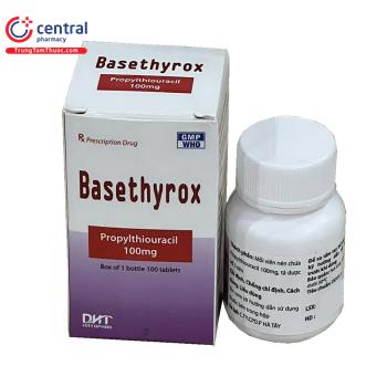 [CHÍNH HÃNG] Thuốc điều trị cường giáp Basethyrox 100mg Hataphar