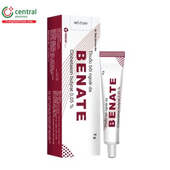 Thuốc Benate 5g điều trị chàm, viêm da tiết bã, sẩn ngứa dạng cục