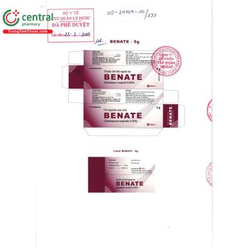 Thuốc Benate 5g điều trị chàm, viêm da tiết bã, sẩn ngứa dạng cục