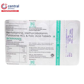 [CHÍNH HÃNG] Thuốc Benfosafe điều trị viêm đa dây thần kinh