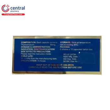 [CHÍNH HÃNG] Thuốc BENTARCIN Capsule 80mg tăng cường hệ miễn dịch