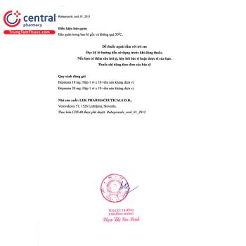 [CHÍNH HÃNG] Thuốc Beprasan 10mg điều trị viêm loát dạ dày - tá tràng