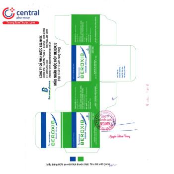 [CHÍNH HÃNG] Thuốc Beroxib 200mg điều trị đau khớp, sưng khớp