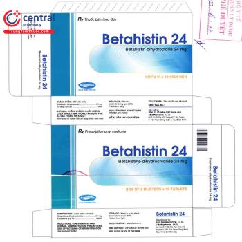 [CHÍNH HÃNG] Thuốc Betahistin 24 Saviđiều trị hoa mắt, chóng mặt