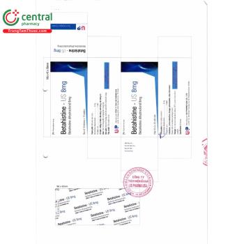 Thuốc Betahistine - US 8mg điều trị triệu chứng do hội chứng Meniere
