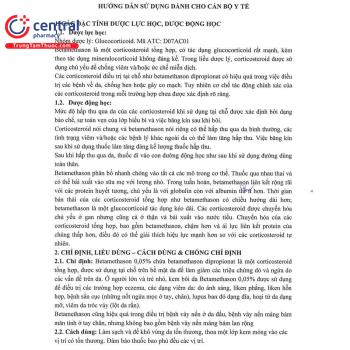 [CHÍNH HÃNG] Thuốc Betamethason 0,05% VCP - Điều trị viêm da, vảy nến