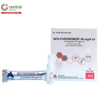 Thuốc BFS-Furosemide 40mg/4ml điều trị phù trong suy tim sung huyết
