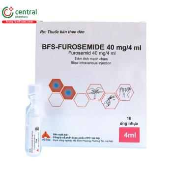 Thuốc BFS-Furosemide 40mg/4ml điều trị phù trong suy tim sung huyết