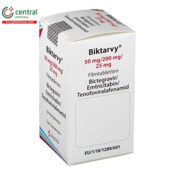 Thuốc Biktarvy 50mg/200mg/25mg được sử dụng để điều trị nhiễm HIV