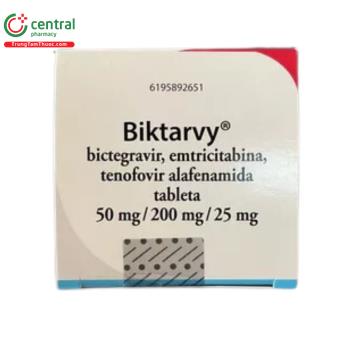 Thuốc Biktarvy 50mg/200mg/25mg được sử dụng để điều trị nhiễm HIV
