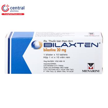 Thuốc Bilaxten 20mg: công dụng, liều dùng, lưu ý khi sử dụng