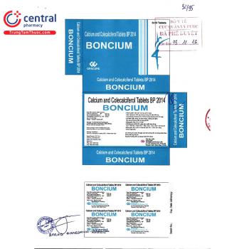 [CHÍNH HÃNG] Thuốc Boncium cung cấp Calci và Vitamin D3