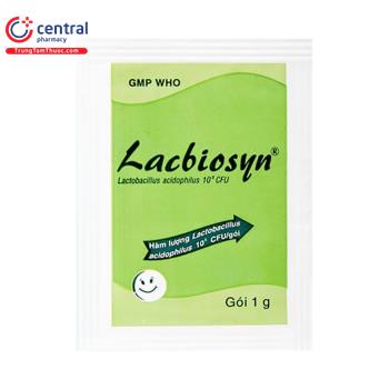 [CHÍNH HÃNG] Thuốc bột Lacbiosyn (Hộp 100 gói x 1g) trị tiêu chảy