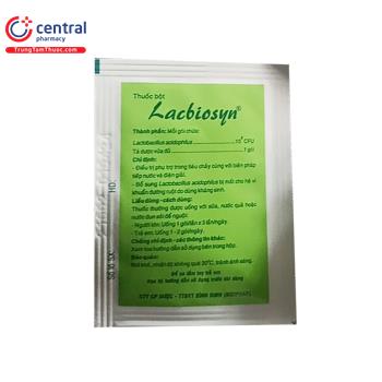 [CHÍNH HÃNG] Thuốc bột Lacbiosyn (Hộp 100 gói x 1g) trị tiêu chảy