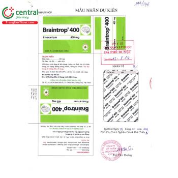 Thuốc Braintrop 400mg - Điều trị triệu chứng chóng mặt, giảm trí nhớ