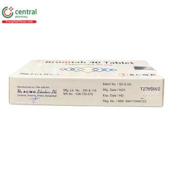 Thuốc Bromtab 40 Tablet điều trị tăng acid uric máu mạn tính