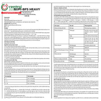 Thuốc Bupi-BFS Heavy gây tê tủy sống ở người lớn và trẻ em