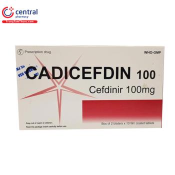 Thuốc Cadicefdin 100 điều trị nhiễm khuẩn ở cả người lớn và trẻ em