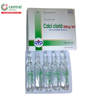 Thuốc Calci Clorid 500mg/5ml Minh Dân tăng nhanh nồng độ ion calci