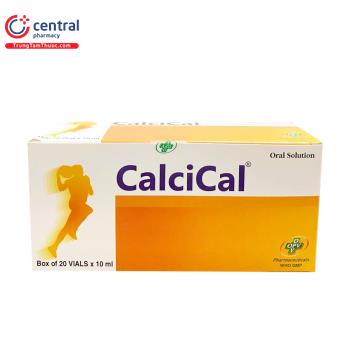 [CHÍNH HÃNG] Thuốc Calcical 10ml giúp bổ sung calci, magie