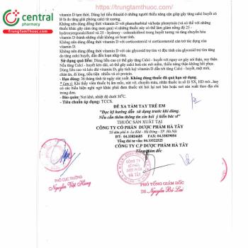 Thuốc Calcido điều trị và dự phòng loãng xương ở phụ nữ, người cao tuổi