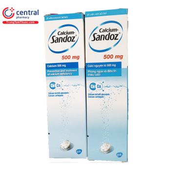 [CHÍNH HÃNG] Thuốc Calcium Sandoz 500mg - Thuốc bổ sung Calci