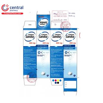 [CHÍNH HÃNG] Thuốc Calcium Sandoz 500mg - Thuốc bổ sung Calci