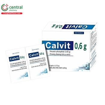 Thuốc Calvit 0,6g điều trị còi xương, loãng xương và thiếu calci