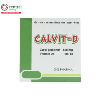 Thuốc Calvit-D DHG điều trị và phòng ngừa còi xương, loãng xương