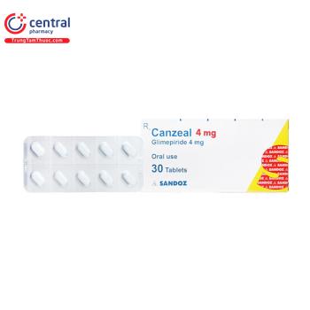 [CHÍNH HÃNG] Thuốc Canzeal 4 mg điều trị bệnh tiểu đường typ II