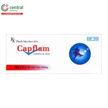 Thuốc Capflam 25mg giảm đau cho trường hợp đau cấp tính, đau mãn tính