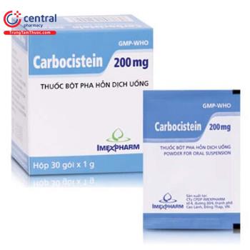[CHÍNH HÃNG] Thuốc Carbocistein 200mg Imexpharm - Đánh bay đờm