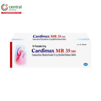 Thuốc Cardimax MR 35mg điều trị đau thắt ngực ổn định hiệu quả