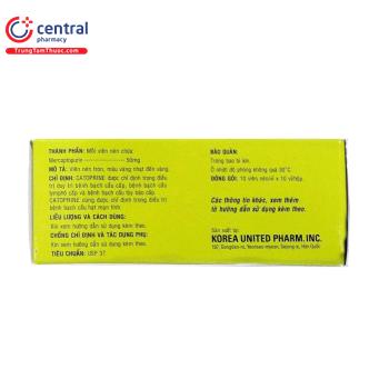 [CHÍNH HÃNG] Thuốc Catoprine 50mg - Điều trị bệnh bạch cầu