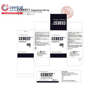 [CHÍNH HÃNG] Thuốc Cebest 200 điều trị viêm đường hô hấp