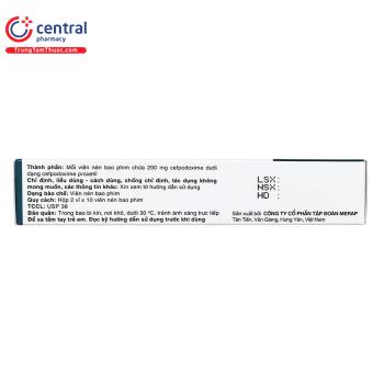 [CHÍNH HÃNG] Thuốc Cebest 200 điều trị viêm đường hô hấp