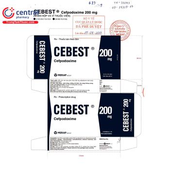 [CHÍNH HÃNG] Thuốc Cebest 200 điều trị viêm đường hô hấp