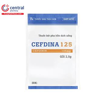 [CHÍNH HÃNG] Thuốc Cefdina 125 kháng sinh trị viêm nang lông