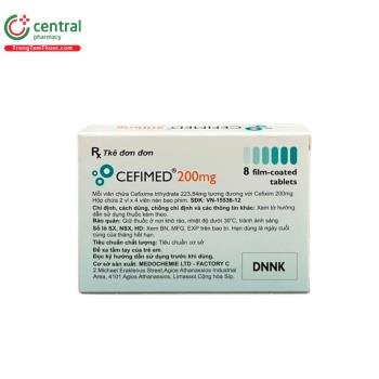 Thuốc Cefimed 200mg: tác dụng, chỉ định, lưu ý khi sử dụng