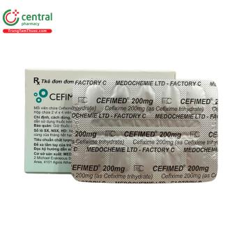 Thuốc Cefimed 200mg: tác dụng, chỉ định, lưu ý khi sử dụng