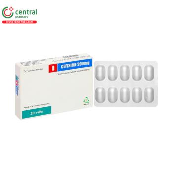 Thuốc Cefixime 200mg TV. Pharm - Điều trị nhiễm trùng do vi khuẩn