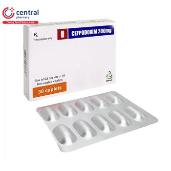Thuốc Cefpodoxim 200mg TV.Pharm điều trị viêm đường hô hấp