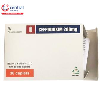 Thuốc Cefpodoxim 200mg TV.Pharm điều trị viêm đường hô hấp
