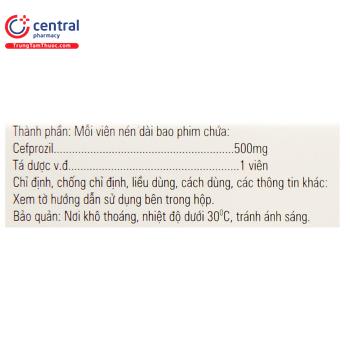 [CHÍNH HÃNG] Thuốc Cefprozil 500-US - Không lo viêm tai giữa cấp