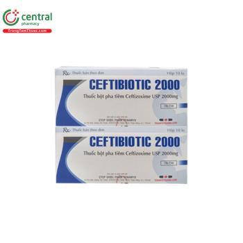 Thuốc Ceftibiotic 2000 kháng sinh điều trị nhiễm khuẩn