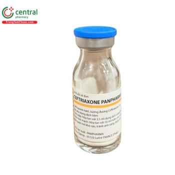 [CHÍNH HÃNG] Thuốc Ceftriaxone Panpharma 1g điều trị viêm màng não