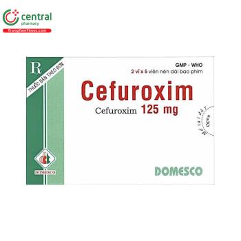 Thuốc Cefuroxim 125mg Domesco điều trị nhiễm khuẩn hô hấp, tiết niệu